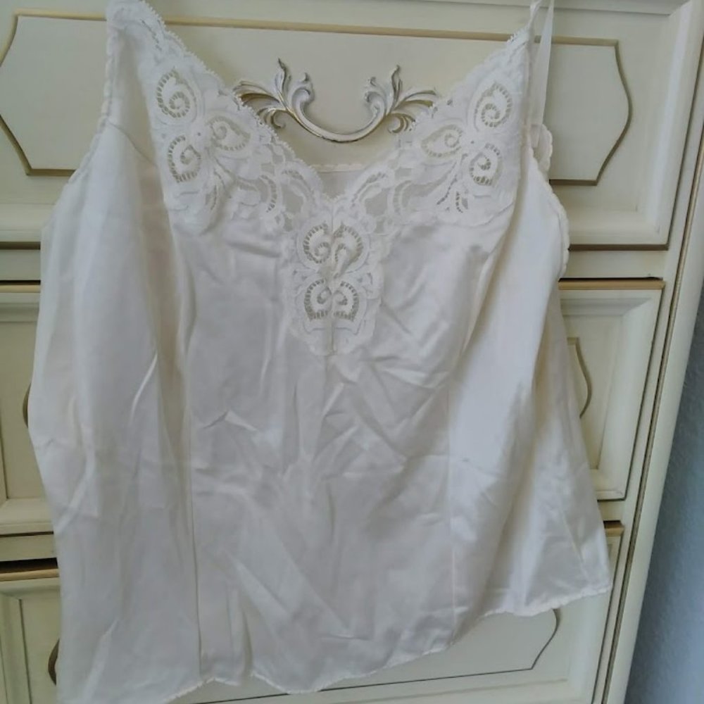 Vintage Bali Lace Cami -Ivory - Gem